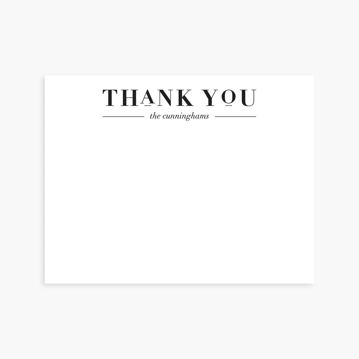 Elevated Thank You Note Set | Personalized Stationery by Swoon Paper Co.